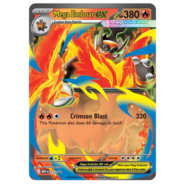 Pokémon Mega Emboar ex Collection Box - Pokémon TCG – Card-Binder.com
